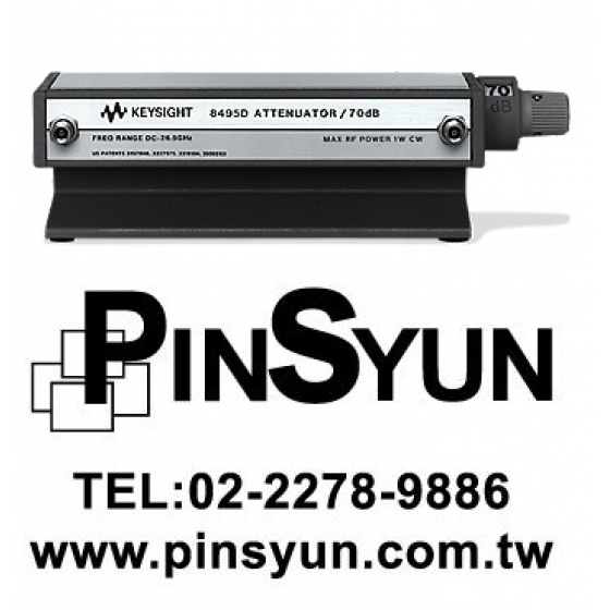 8495D 手動步進衰減器26.5 GHz, 70 dB, 10-dB Steps- 品勛科技(Keysight/安捷倫經銷商)